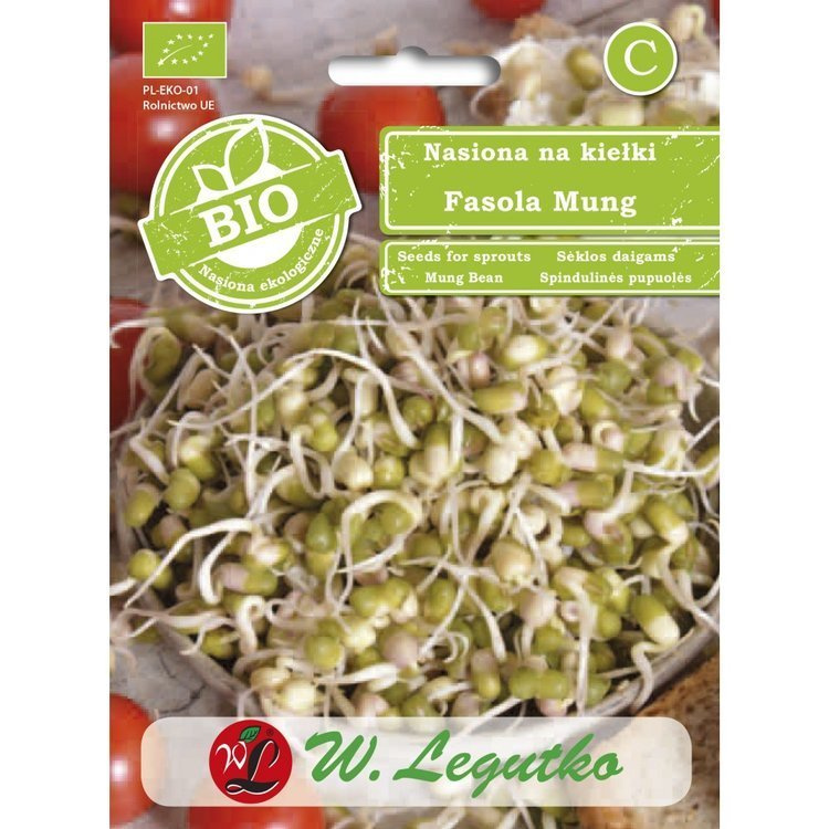 Nasiona na jadalne kiełki fasoli mung BIO 30g w Botaniczny.com